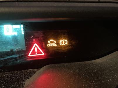 Warning lights after driving with e-brake | PriusChat